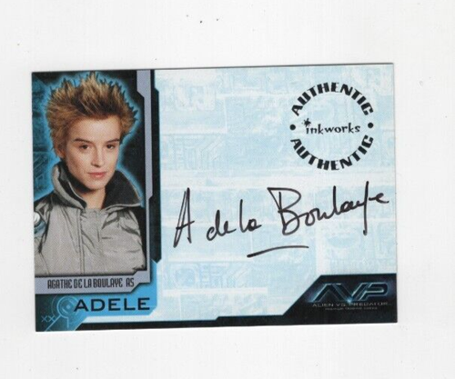 AGATHE DE LA BOULAYE AUTOGRAPH ALIENS VS PREDATOR ADELE AUTO CARD 2004 ...