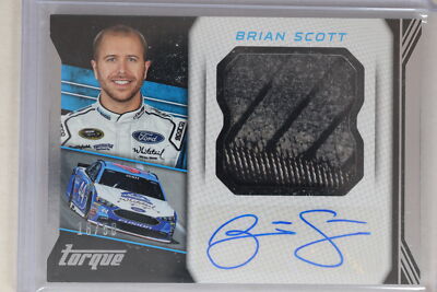 Brian Scott - 2016 NASCAR Torque Racing Jumbo Patch Autograph #18/50 | eBay