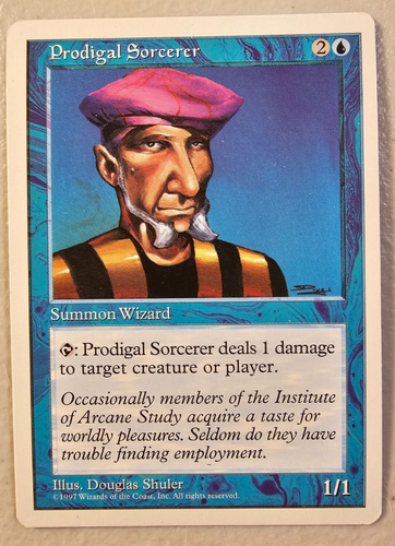 Magic the Gathering Card - Prodigal Sorcerer - Blue (B) | eBay