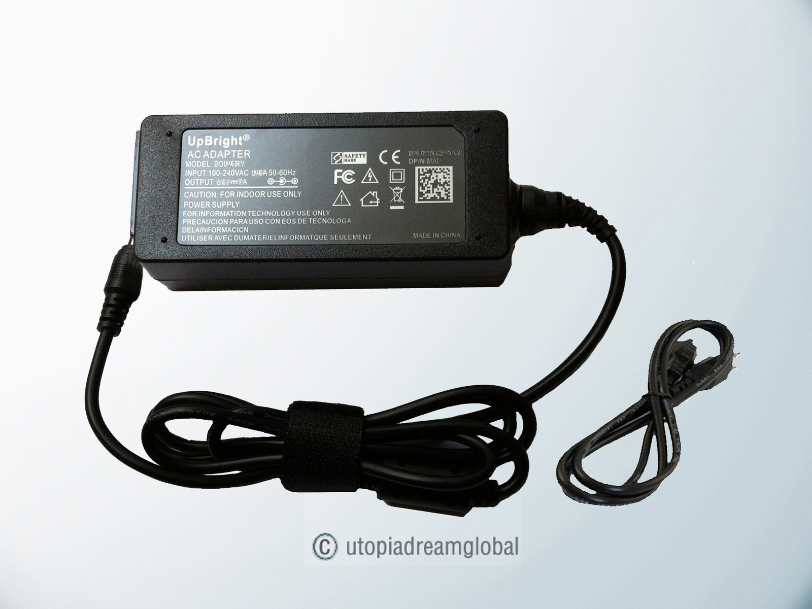 12V AC/DC Adapter For AOC E2251Swdn 215LM00022 22" LED LCD Monitor ...