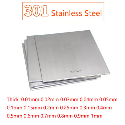 301 Stainless Steel Sheet Metal Sheet Flat Stock Thin Plate Thick 0 ...
