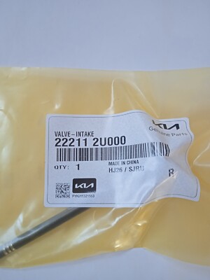Kia,Hunday Original Parts 222112u000 Kia ,Intake Valve | eBay