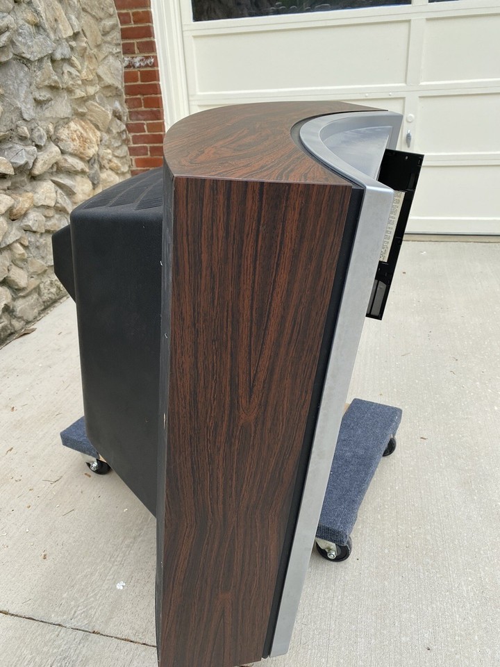 Vintage ZENITH Television Mod *Retro TV MODERN MCM CURVED WHEELS 60'S ...