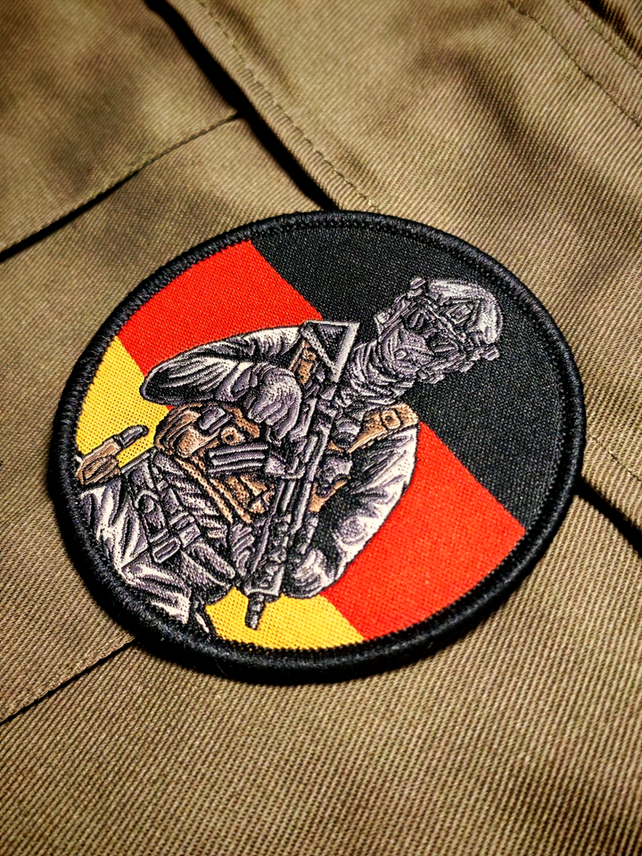 US Klett Abzeichen Stoff Patch Emblem "AIRSOFT GERMANY" BW fein gewebt ...