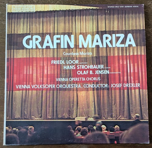 Grafin Mariza Countess Mariza * VG Condition Vinyl * SRLP 8191 | eBay