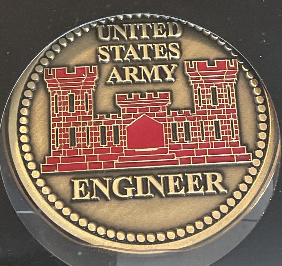 Coin - US Army Engineers - Color Coin - New In Case | eBay