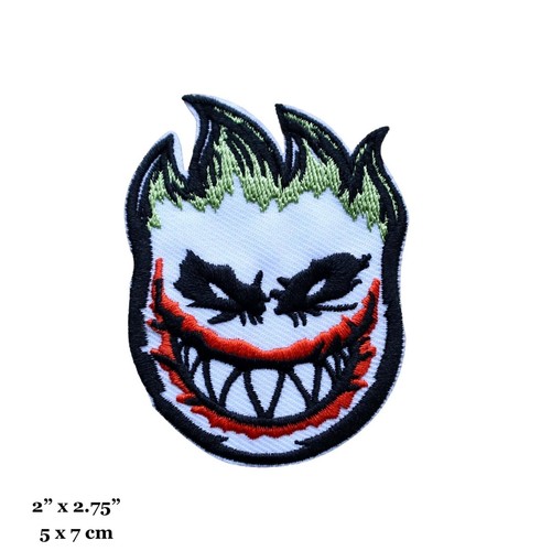 The Joker Comic Book Movie Villain Cartoon Face Embroidered Iron On Patch | eBay
