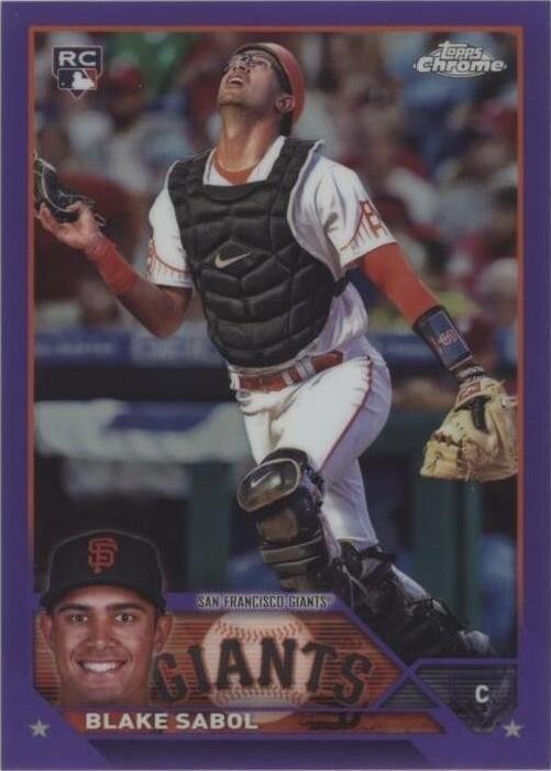 2023 Topps Chrome Update Series - Blake Sabol #USC151 Purple Refractor ...
