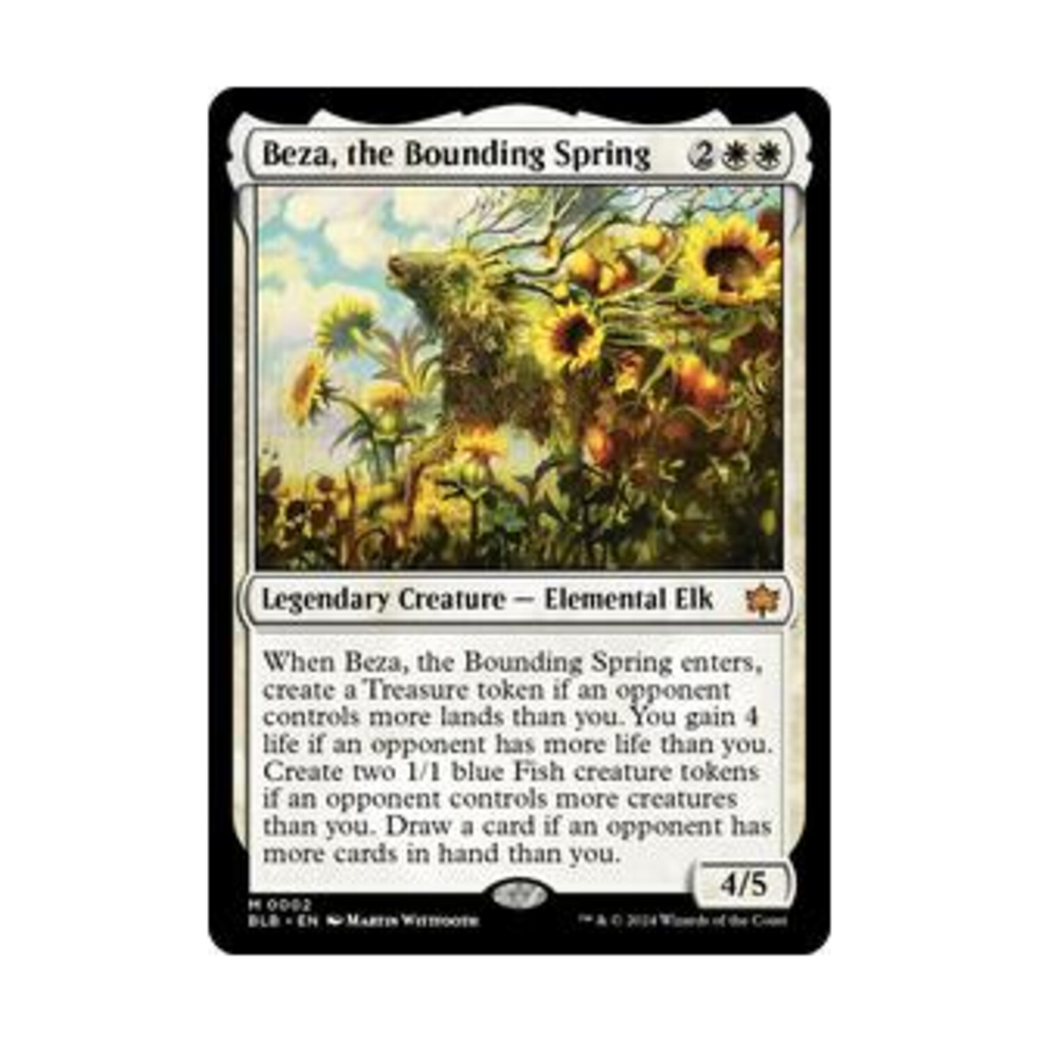 WOTC Bloomburrow Beza, the Bounding Spring (MR) NM | eBay