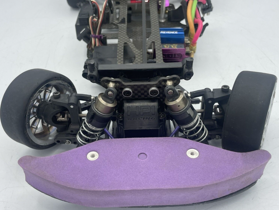 For parts HPI RS4 carbon chassis with ESC and motor vintage rare | eBay