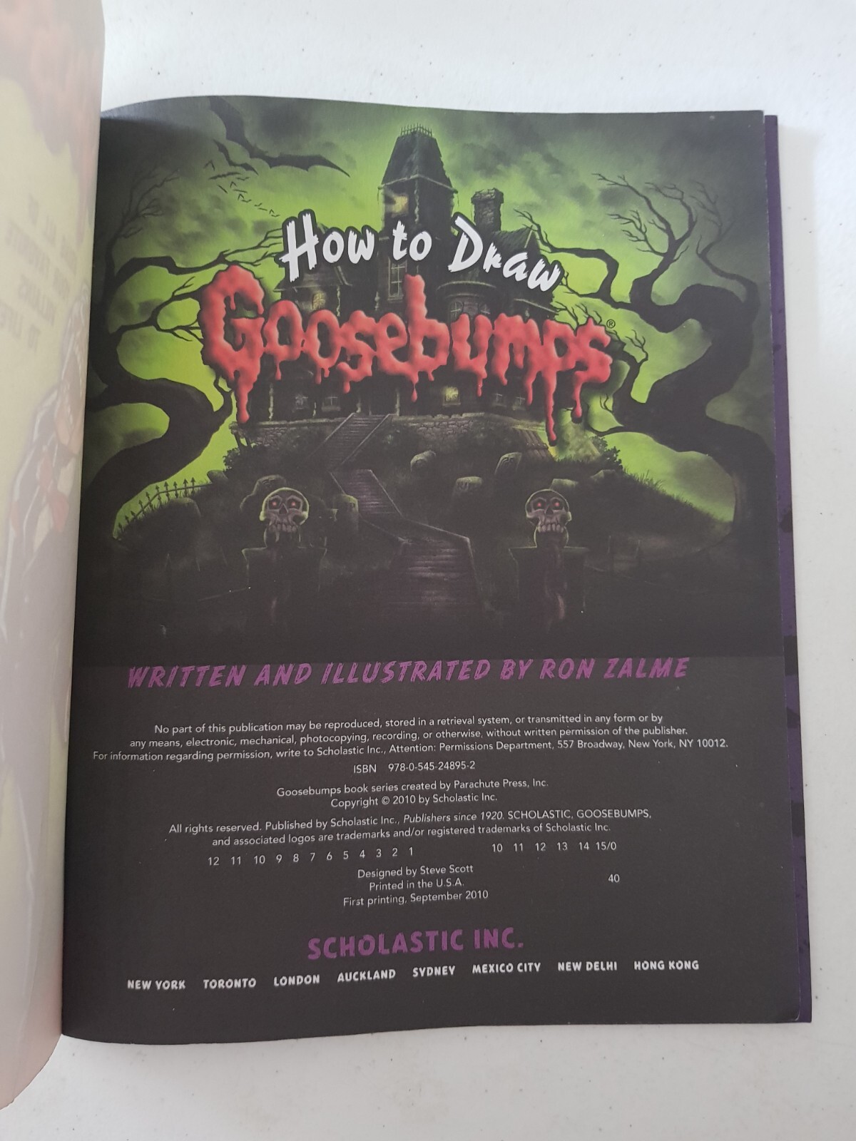 Goosebumps: How To Draw Goosebumps by Ron Zalme, Scholastic (Paperback ...