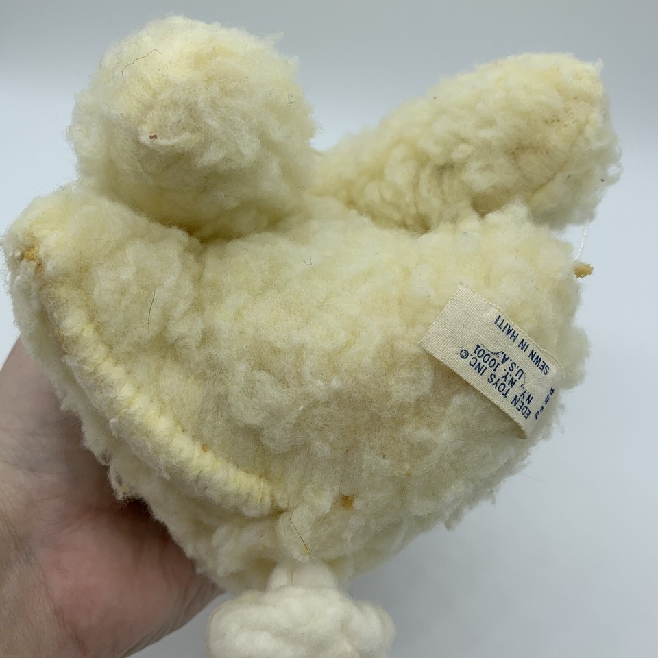 Vintage Eden Bunny Rabbit White Easter Plush Stuffed Animal Rattle 11 ...