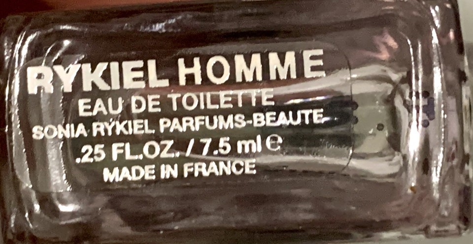 Rykiel Homme Sonia Rykiel Eau De Toilette For Men 0.25 oz Mini (#b1) | eBay