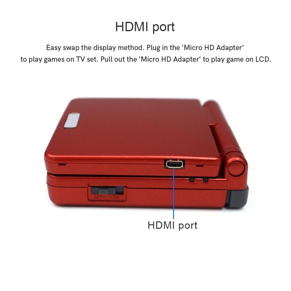 HDMI Kit GBA SP HDMI Adapter Kit For Backlight IPS Gameboy Advance Mod ...