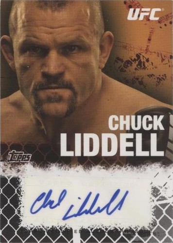 2010 Topps UFC Series 4 - Fighter Autographs Chuck Liddell #FA-CL Onyx ...