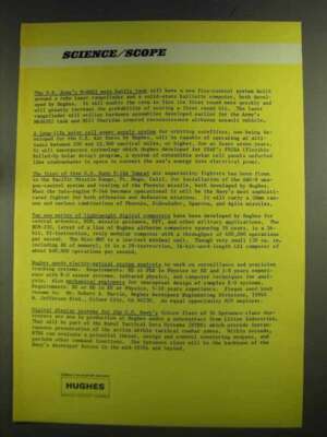 1972 Hughes Ad - Ballistic Computer for M-60A1 Tank | eBay