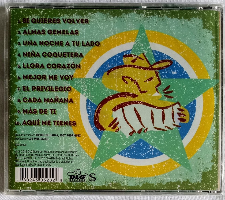 DAVID LEE GARZA y Los Musicales - Una Noche A Tu Lado (2016 DLG) CD ...