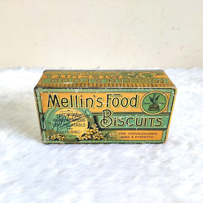 1930s Vintage Mellins Food Biscuits Advertising Tin Rare USA Top ...
