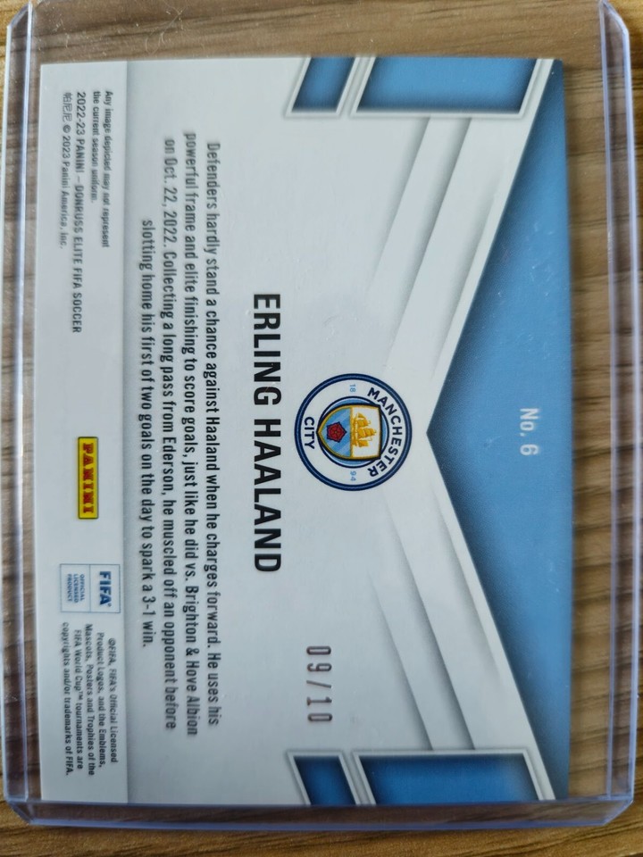 FIFA Donruss Elite Soccer 2022/23 Erling Haaland Field Vision Card No ...