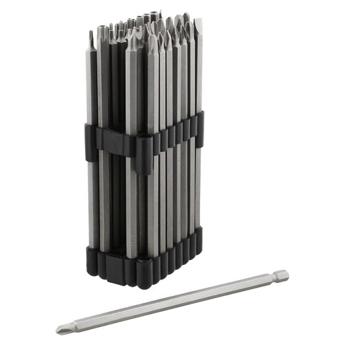 ABN Extra Long Security Bit Set 32-Piece 6" Inch 1/4" Shank Star ...