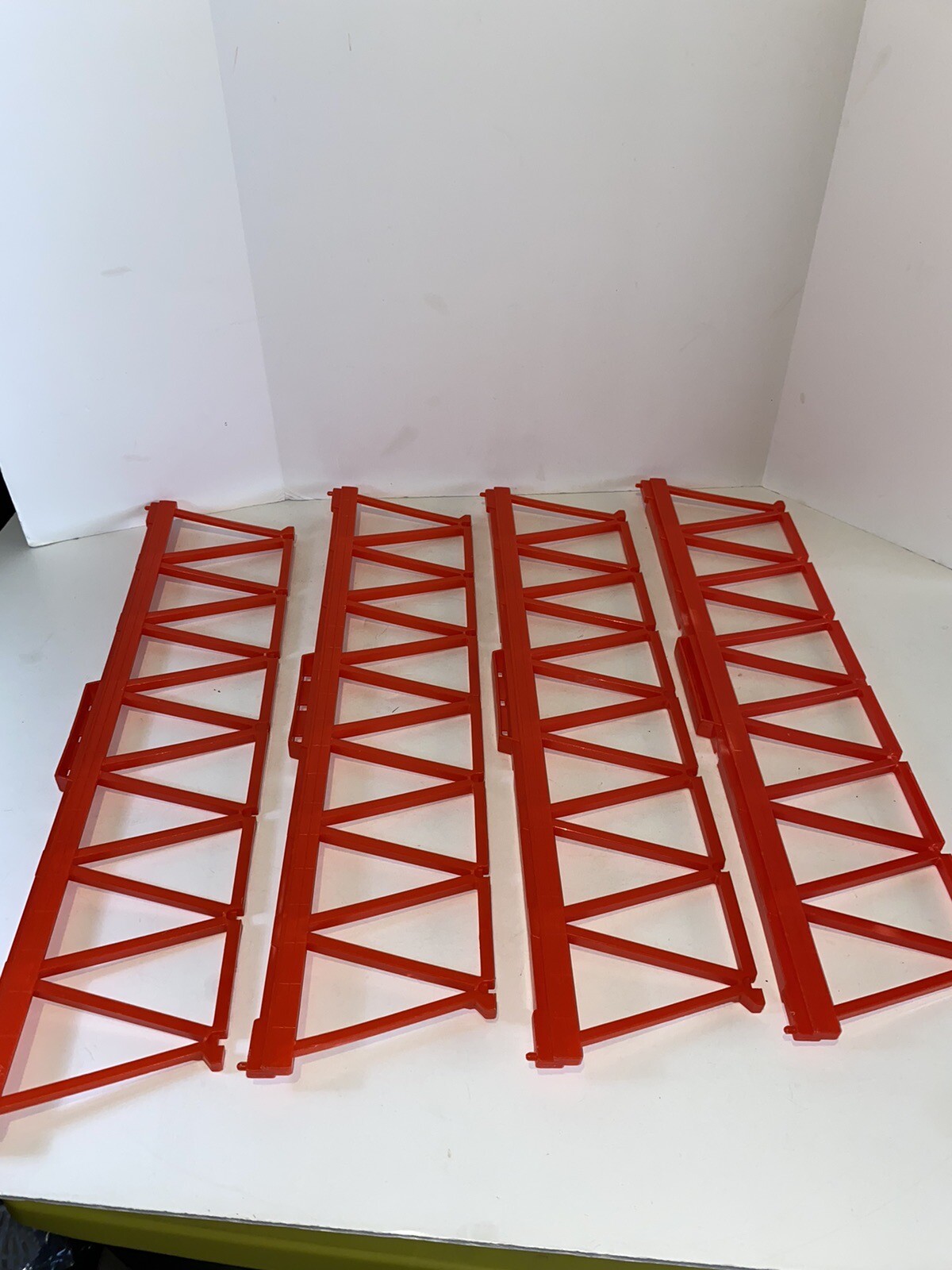 Thomas The Train Trackmaster TOMY Red Girder Suspension Bridges Set Of ...