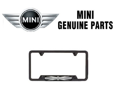 For Genuine MINI Cooper Black License Plate Frame w/ "Black Jack ...