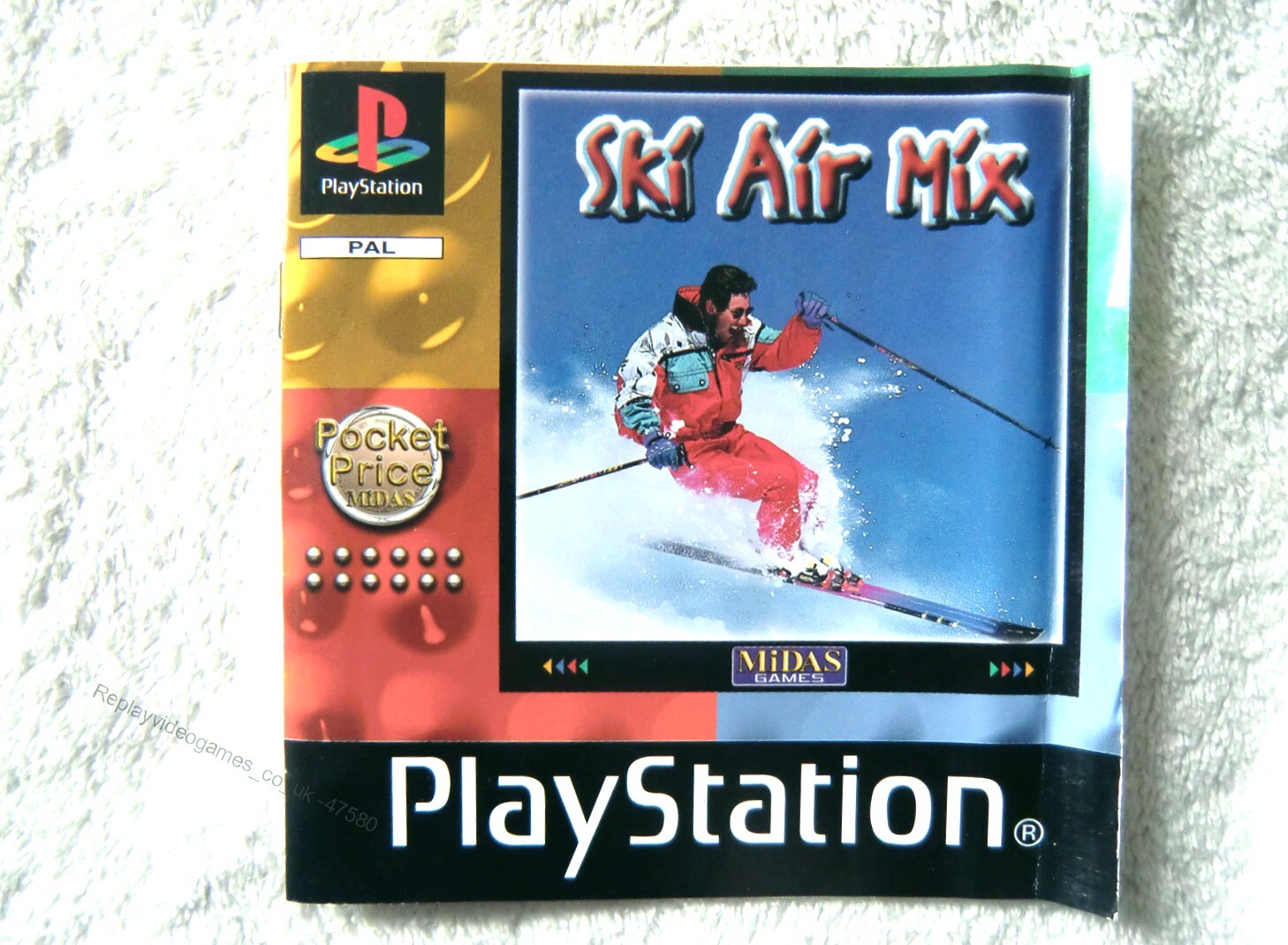 47580 Instruction Booklet - Ski Air Mix - Sony PS1 Playstation 1 (2000 ...