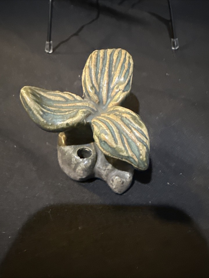 Fulper Pottery Flower Frog Plantain Leaf 463 c1919 | eBay