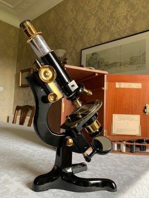Vintage Watson Service Petrological/Polarising Brass Microscope - c1933 ...