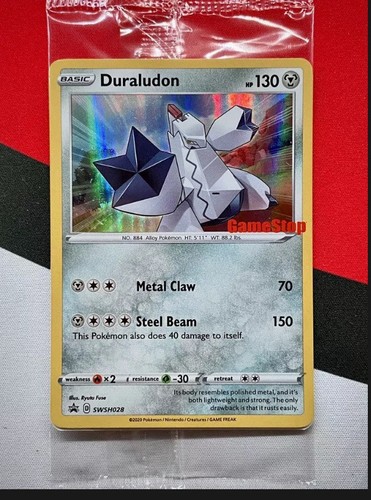 Duraludon GameStop Stamped Holo PROMO SWSH028 NEW SEALED Pokémon Card ...