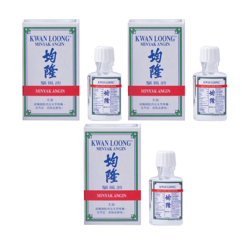 3 X Kwan Loong Chinese Medicated Oil For Pain Relief Headache Dizziness ...