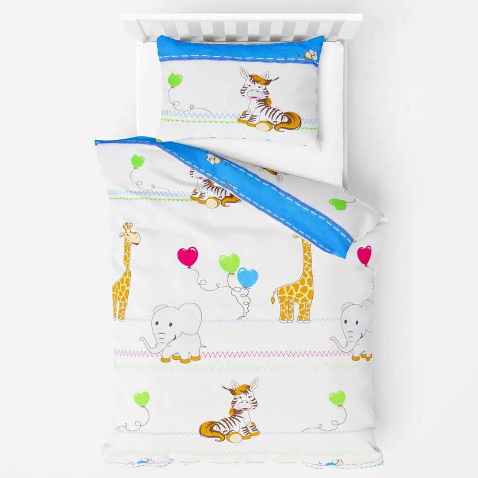 Cot Cot bed Toddler Bed Bedding Set Curtains Nursery Baby Boys Girls ...