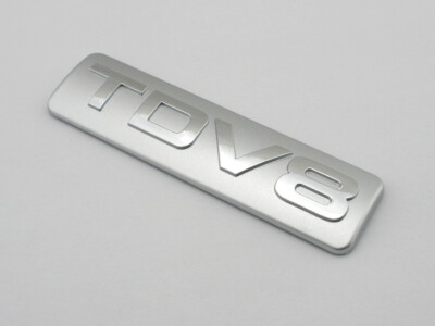 For Land Rover Range Rover LR3 LR4 TDV8 TD V8 Silver ABS Emblem Badge ...