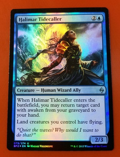 1x Halimar Tidecaller | FOIL | Battle for Zendikar | MTG Magic Cards | eBay
