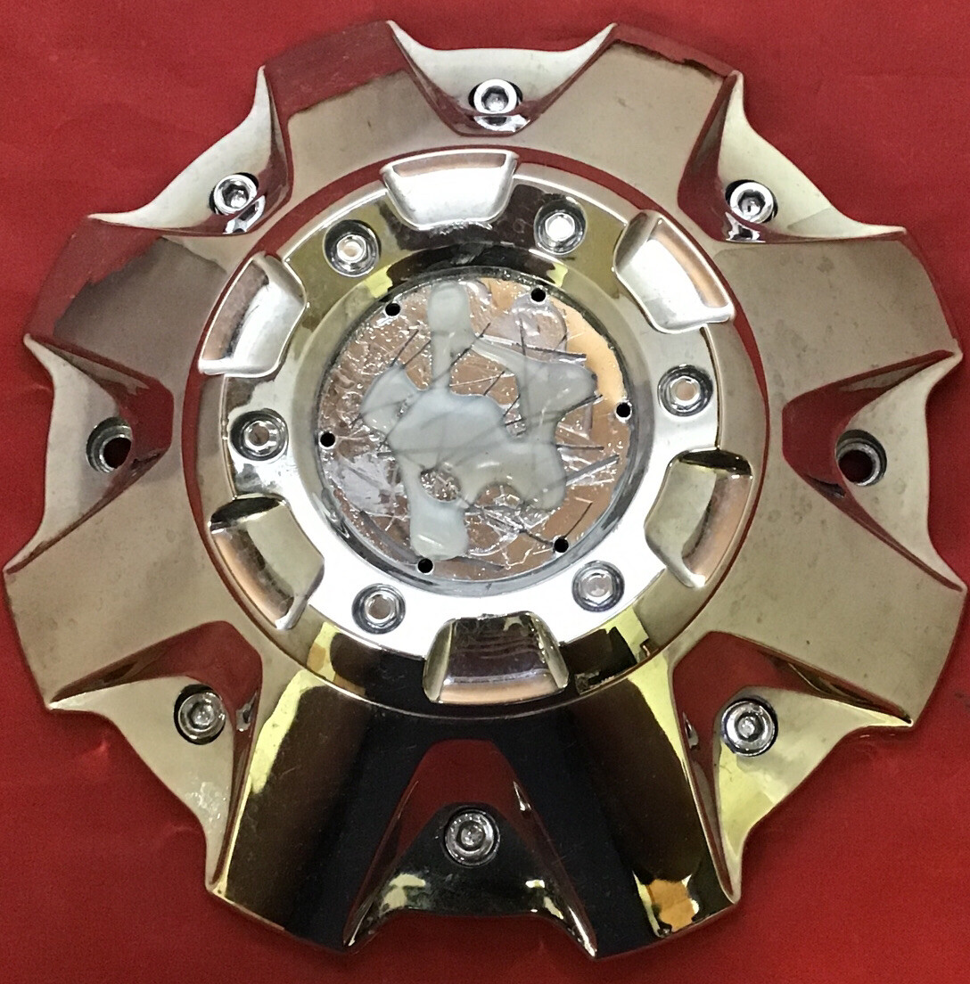 ONE USED W/O EMBLEM FUEL CHROME CENTERCAP M-542 1001-63 10702 | eBay