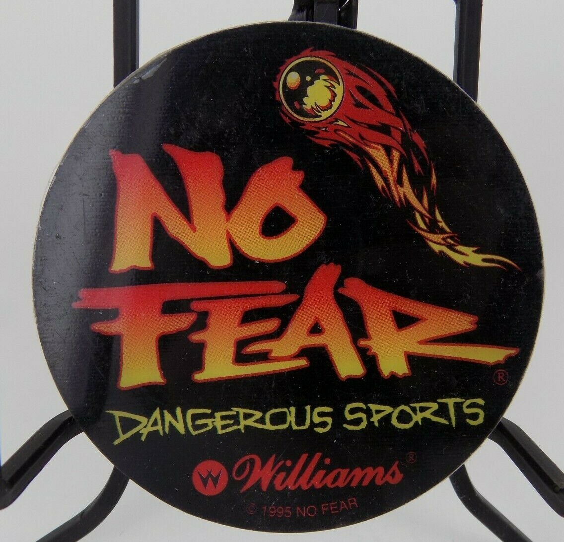 HARD TO FIND Williams No Fear Pinball Plastic Promotional Promo Coaster ...