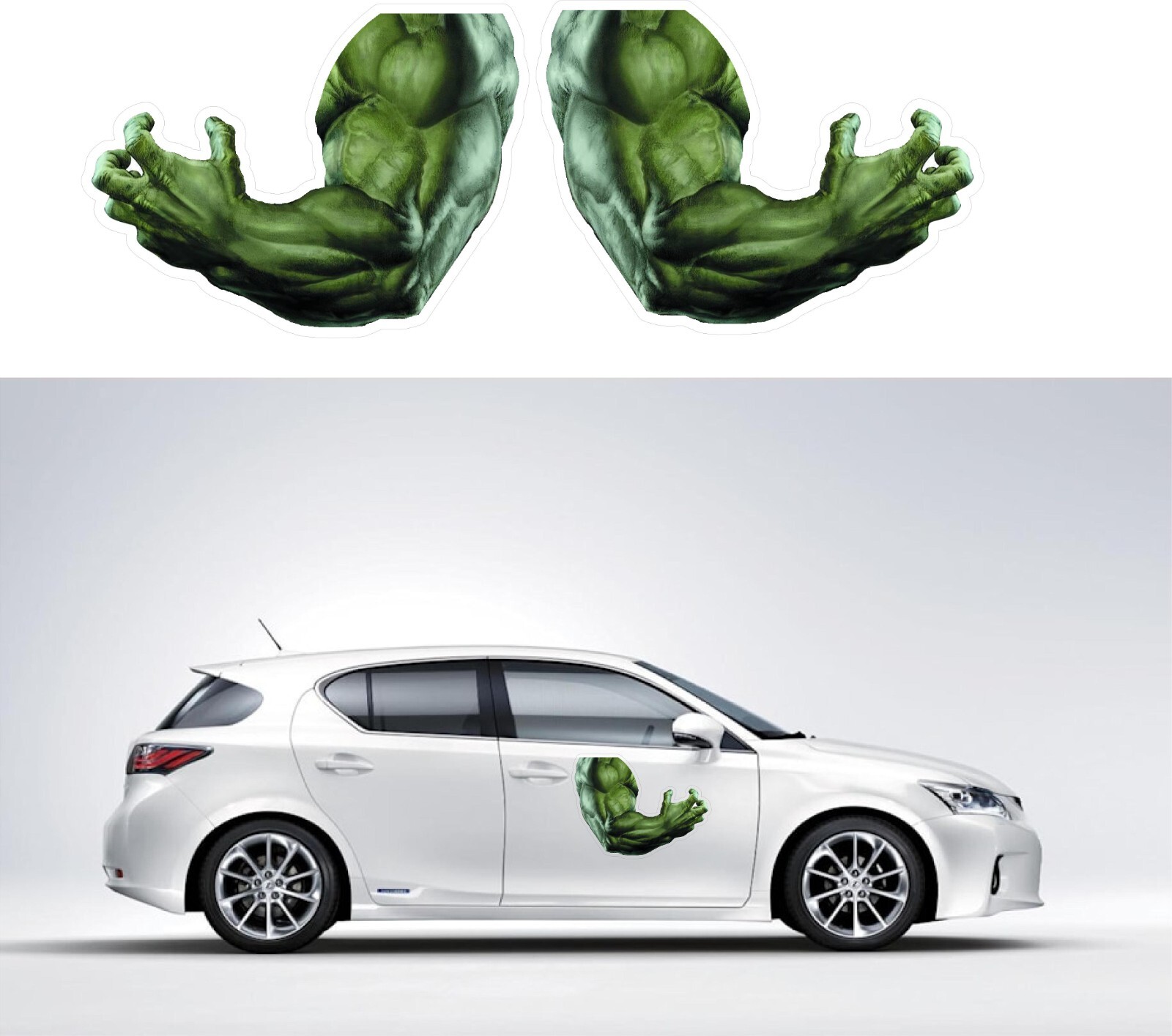 3D HULK AVENGERS SUPERHERO 2 Wall window car Stickers Decal 18 x 24 ...