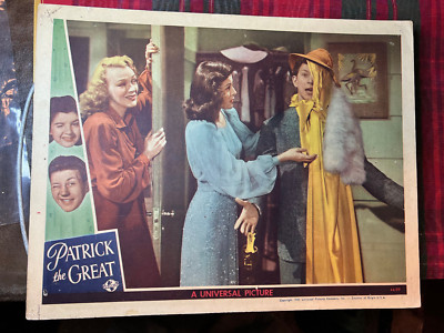 Patrick The Great 1944 Universal 11x14 musical lobby card Donald O ...