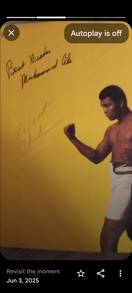 muhammad ali signed autograph commemorative Ali with Joe Louis Mint ...