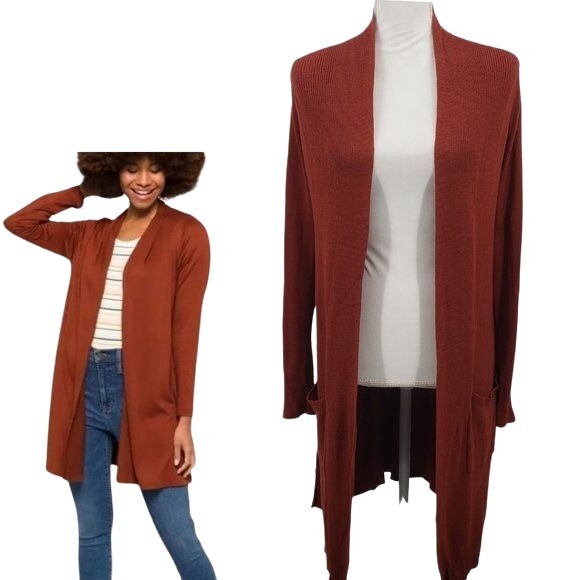 CONTEMPORAINE BY SIMMONS Burnt Orange Rust Open Front… - Gem
