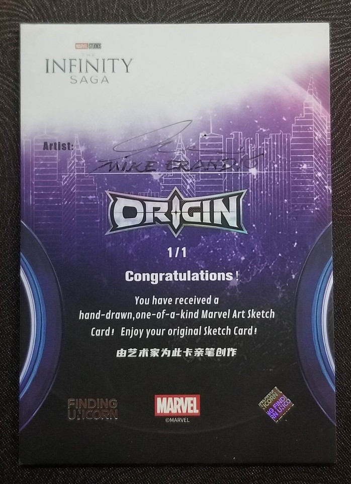 2023 Finding Infinity Saga Captain America 1/1 Sketch Mike Erandio | eBay