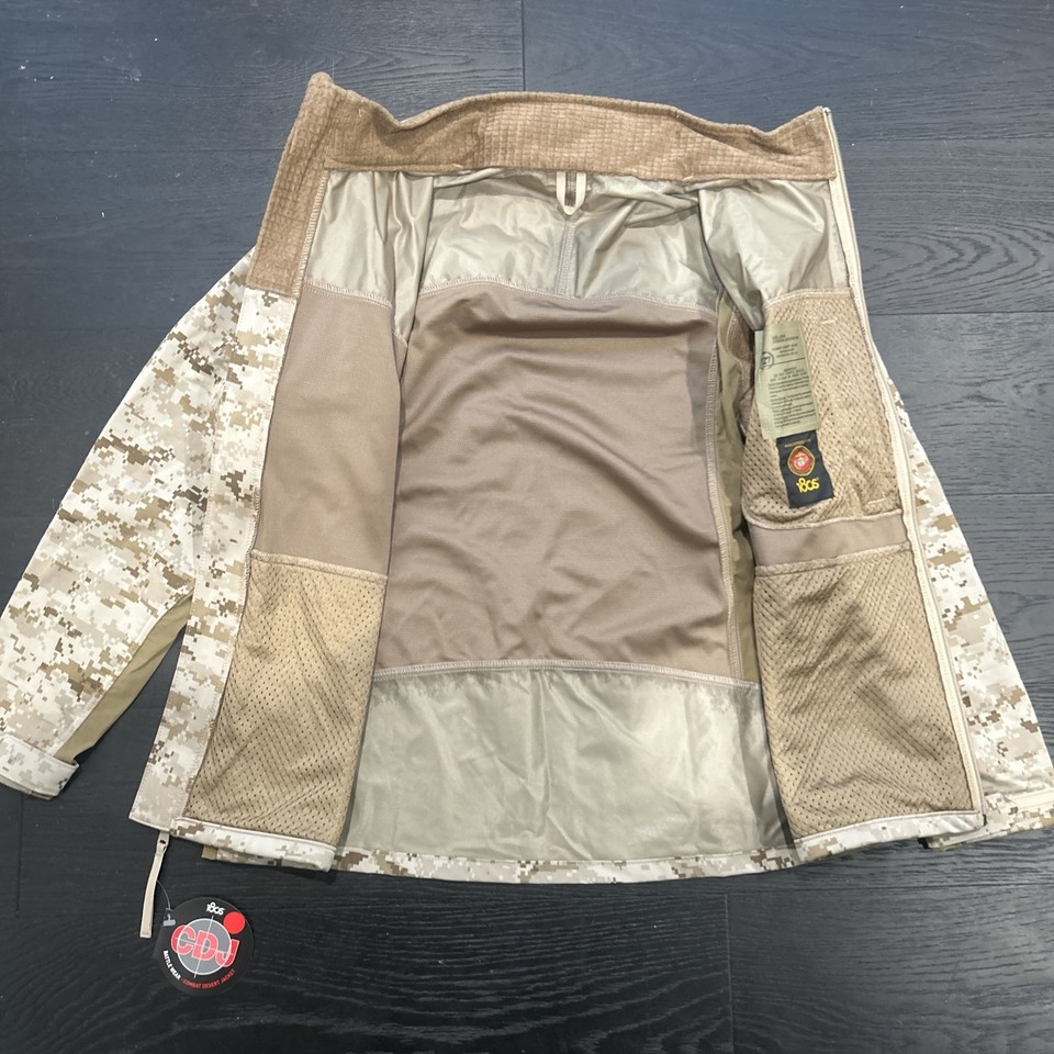 USMC Apecs Cdj 180s Cold Weather Desert MARPAT Combat Jacket Seal Size ...