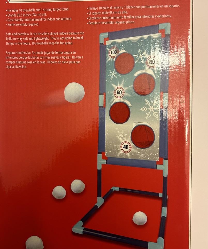 Holiday Time Snowball Toss Game | eBay