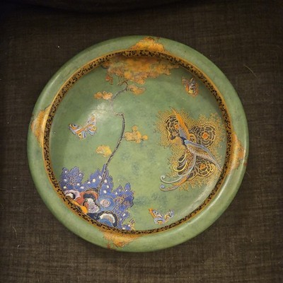 Carlton Ware Chinese Bird & Cloud Pattern Green floating bowl 275mm ...