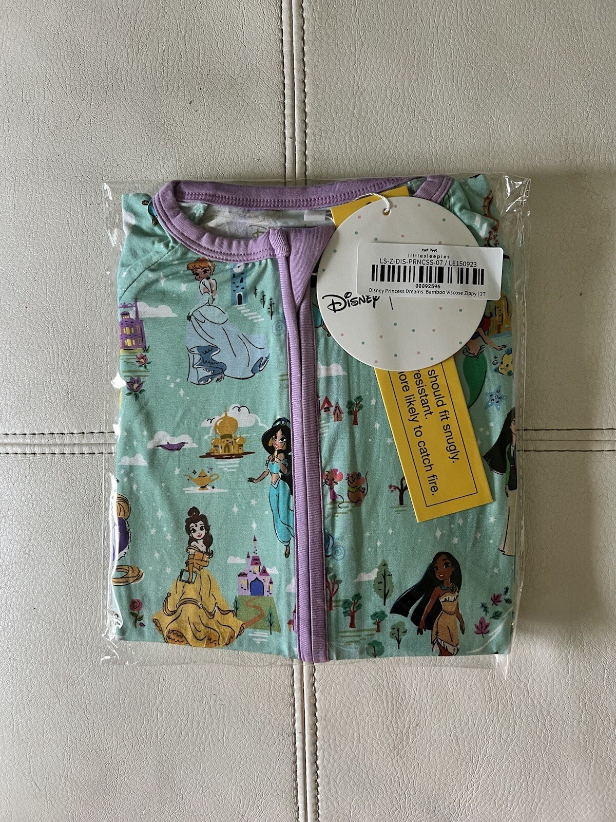 Little Sleepies Disney Princess Dreams Zippy 2T | eBay
