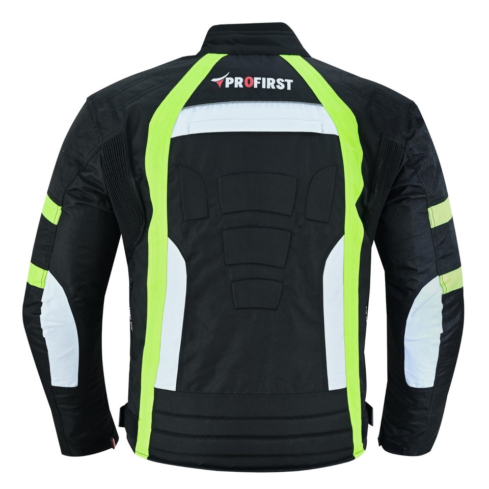 Mens motorcycle jackets Textile Cordura CE Armoured Waterproof ...