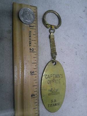 titanic key steamship Captain's key vintage fob 1976 date Brass worn ...