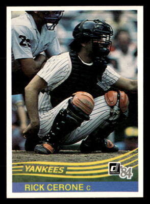 Rick Cerone 1984 Donruss Card #492 New York Yankees | eBay