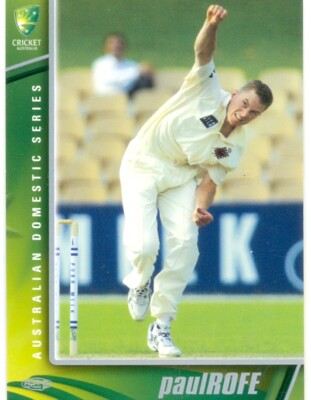 2003-2004 Australian Cricket Domestic series Card 47 Paul Rofe | eBay ...