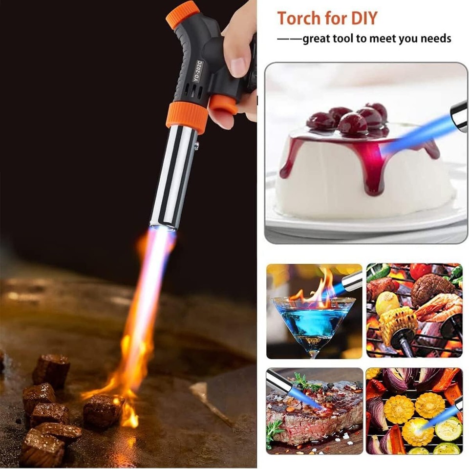 Butane Torch Kitchen Blow Lighter - Culinary Torches Chef Cooking ...
